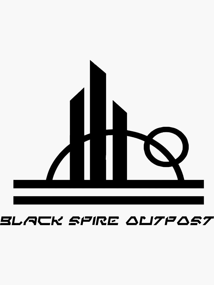 "Black Spire Outpost" Sticker for Sale by Cameron Mills | Redbubble