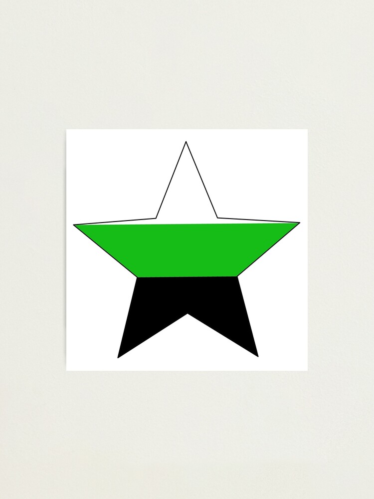 "Neutrois Pride Flag Star Art" Photographic Print by FanGirl397 | Redbubble