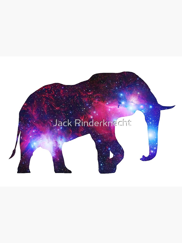 "Galaxy Elephant" Poster by DarkFireNacho | Redbubble