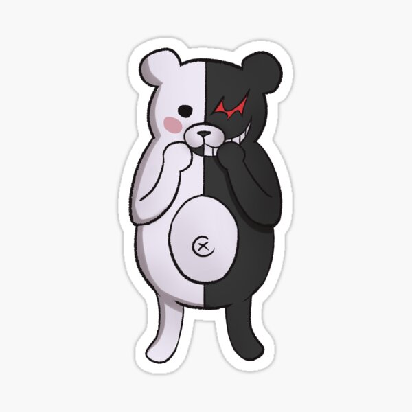 "Monokuma " Sticker for Sale by arcaelix | Redbubble