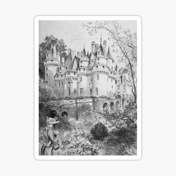 "Château d’Ussé Castle" Sticker by arkitekta | Redbubble
