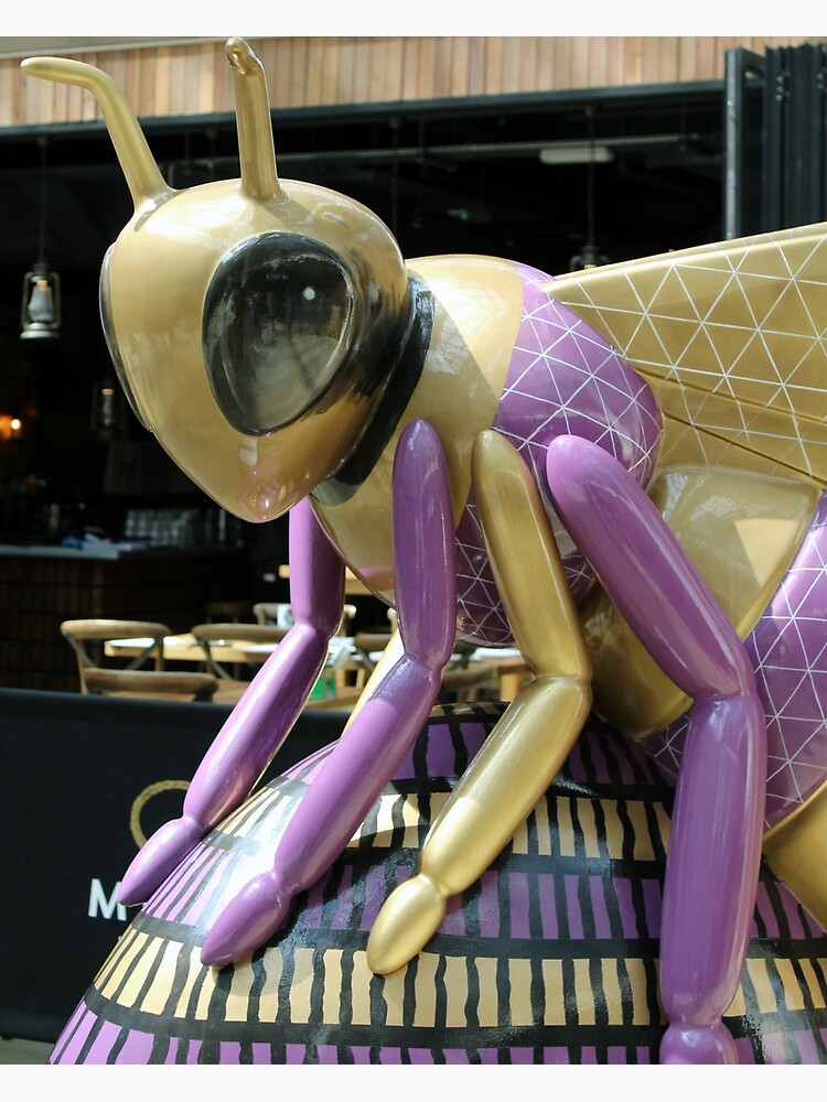"Manchester Bee Sculpture" Poster by emilyallsopp | Redbubble
