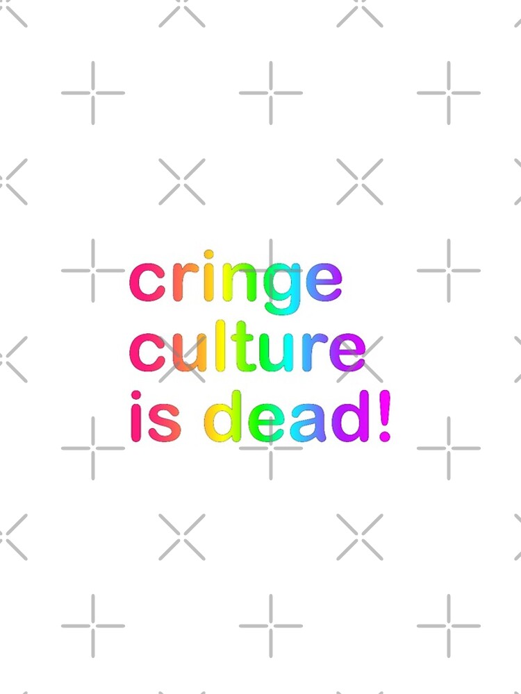 "cringe culture is dead! rainbow typography" iPhone Case for Sale by ...
