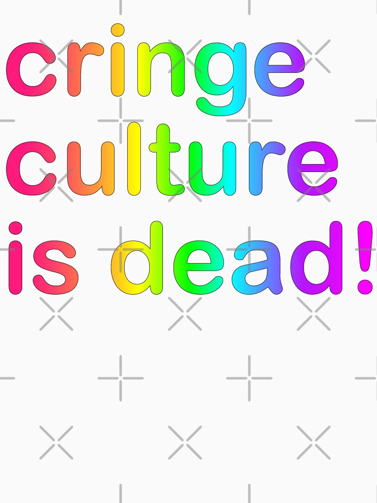 "cringe culture is dead! rainbow typography" Pullover Hoodie for Sale ...