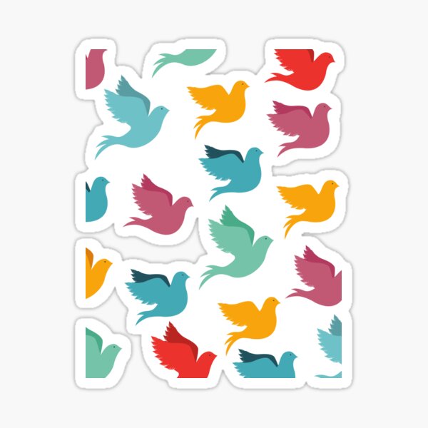 "Doves" Sticker for Sale by Crimefan | Redbubble