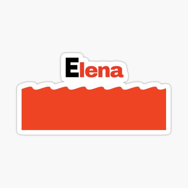 Elena Name Stickers | Redbubble