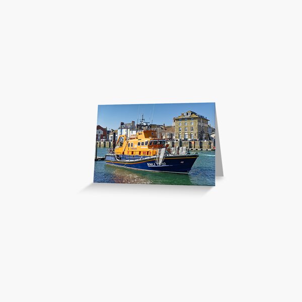 "Weymouth's Severn class RNLI Lifeboat 'Ernest and Mabel'" Greeting ...