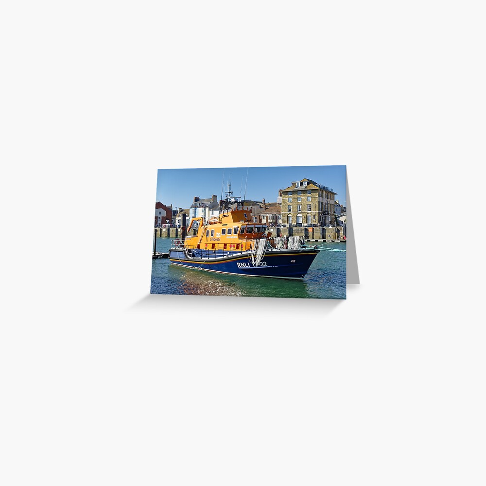 "Weymouth's Severn class RNLI Lifeboat 'Ernest and Mabel'" Greeting ...