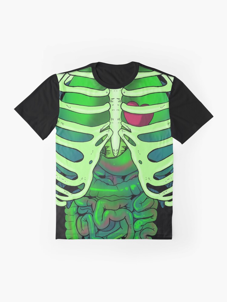 "Green Zombie Ribs" T-shirt for Sale by Monstrositeez | Redbubble ...