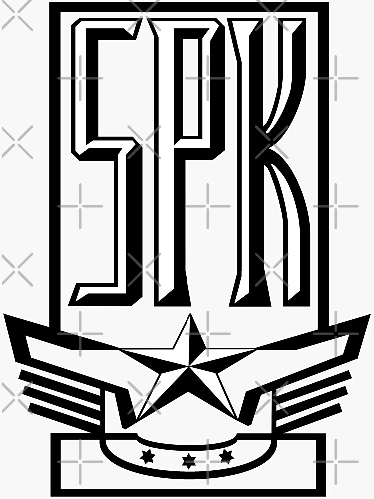 "SPK - Machine Age Voodoo." Sticker for Sale by OriginalDP | Redbubble