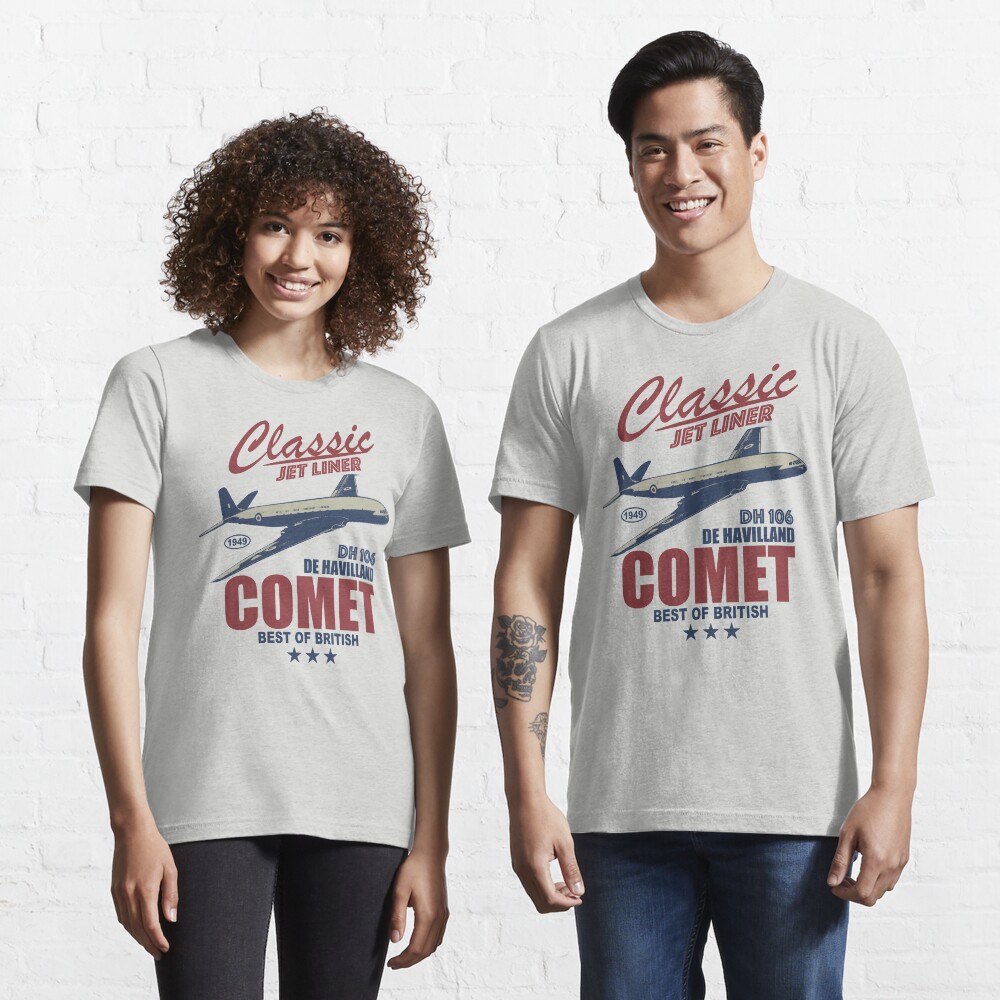 "de Havilland Comet" T-shirt for Sale by StrongVlad | Redbubble | comet airplane t-shirts ...
