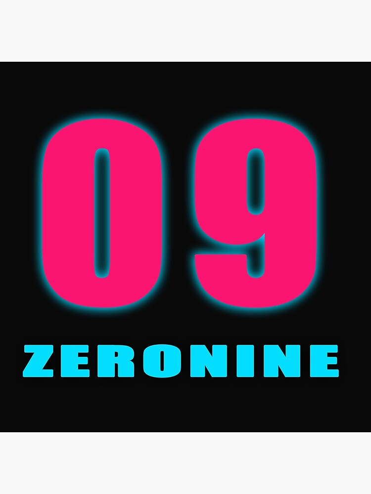 "ZERONINE NEON LOGO " Art Print by Abhimanyu1289 | Redbubble