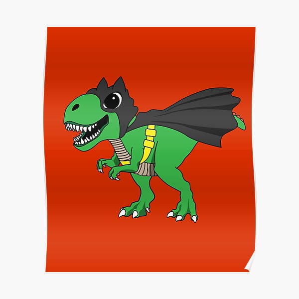 "Bat T-Rex - Superhero dinosaur" Poster by dipsmistry | Redbubble
