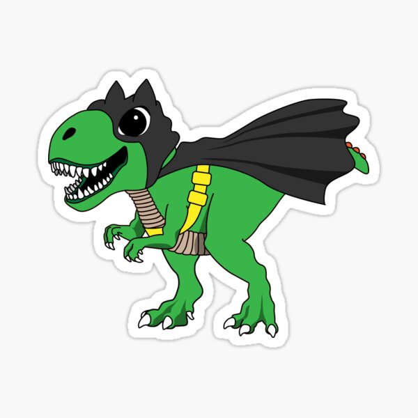 "Bat T-Rex - Superhero dinosaur" Sticker for Sale by dipsmistry | Redbubble