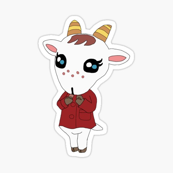 Animal Crossing Chevre Stickers | Redbubble