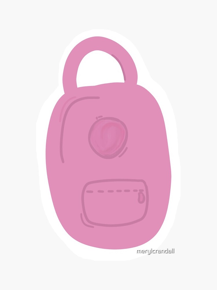 "Pink Fjallraven Kanken Backpack" Sticker for Sale by merylcrandall ...