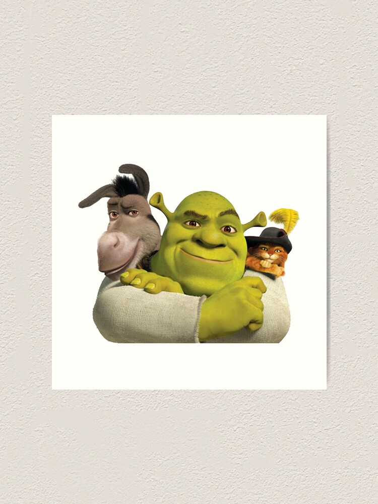 "Shrek and Friends" Art Print by jennavange | Redbubble
