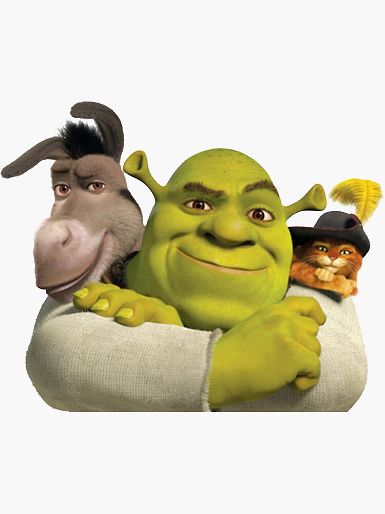"Shrek and Friends" Sticker for Sale by jennavange | Redbubble