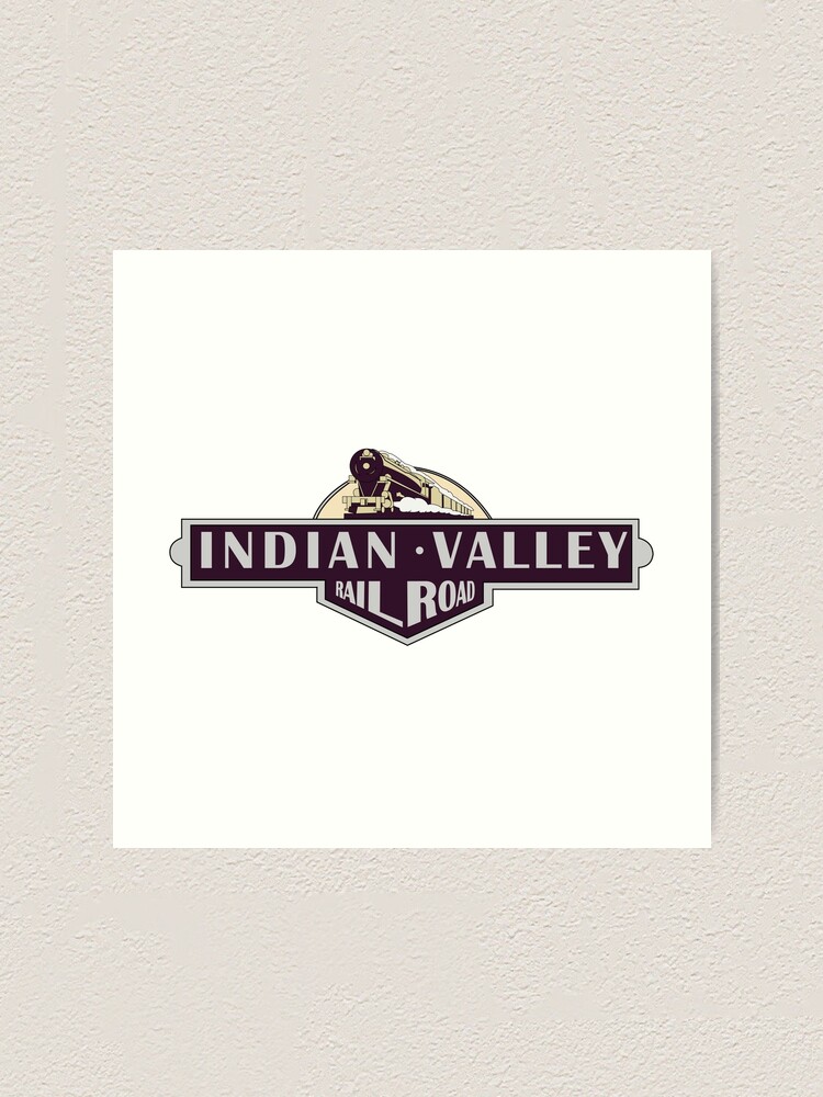 "Indian Valley Railroad logo " Art Print by 1995express | Redbubble