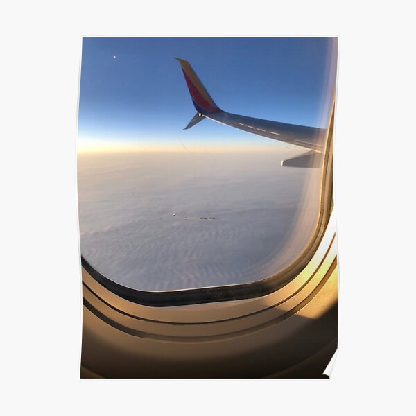 "Airplane window " Poster by allieejohnson32 | Redbubble