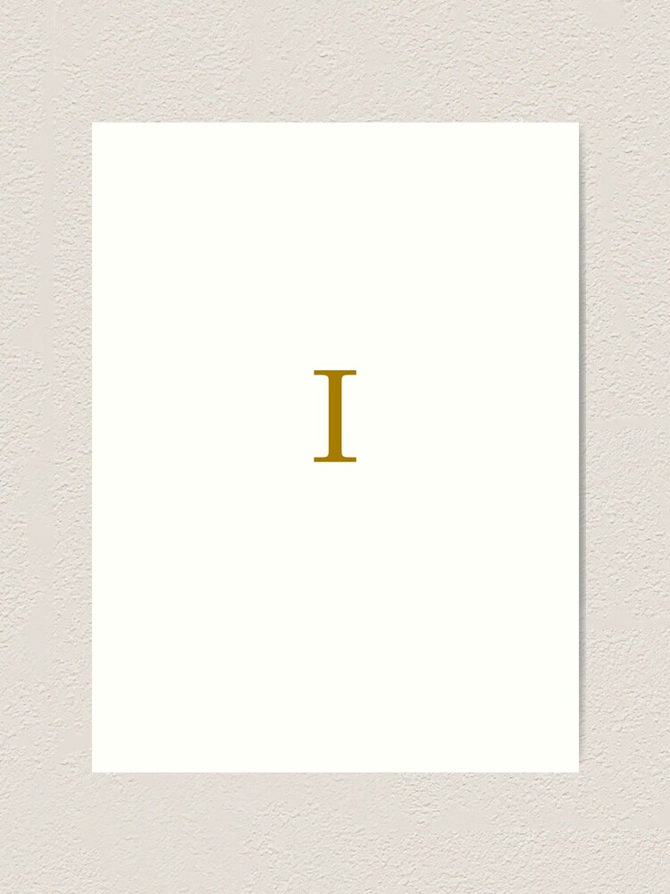 Lámina artística «número romano 1 | número romano yo | números romanos ...