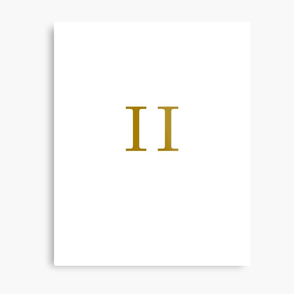 Lámina metálica «número romano 2 | Número romano II | números romanos ...