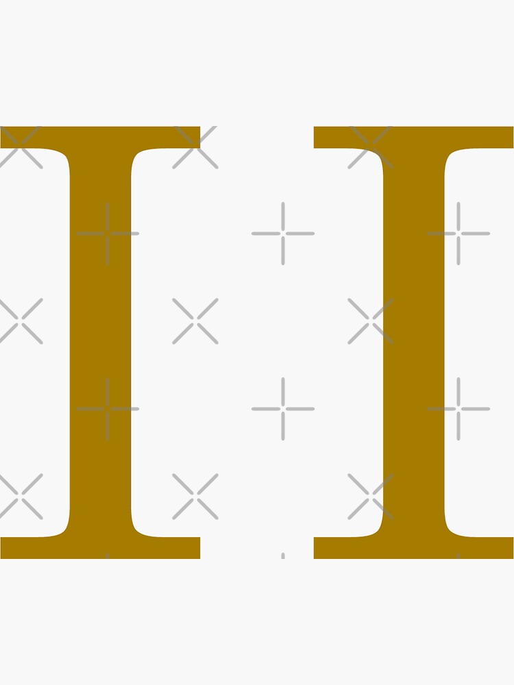 Pegatina «número romano 2 | Número romano II | números romanos en oro ...