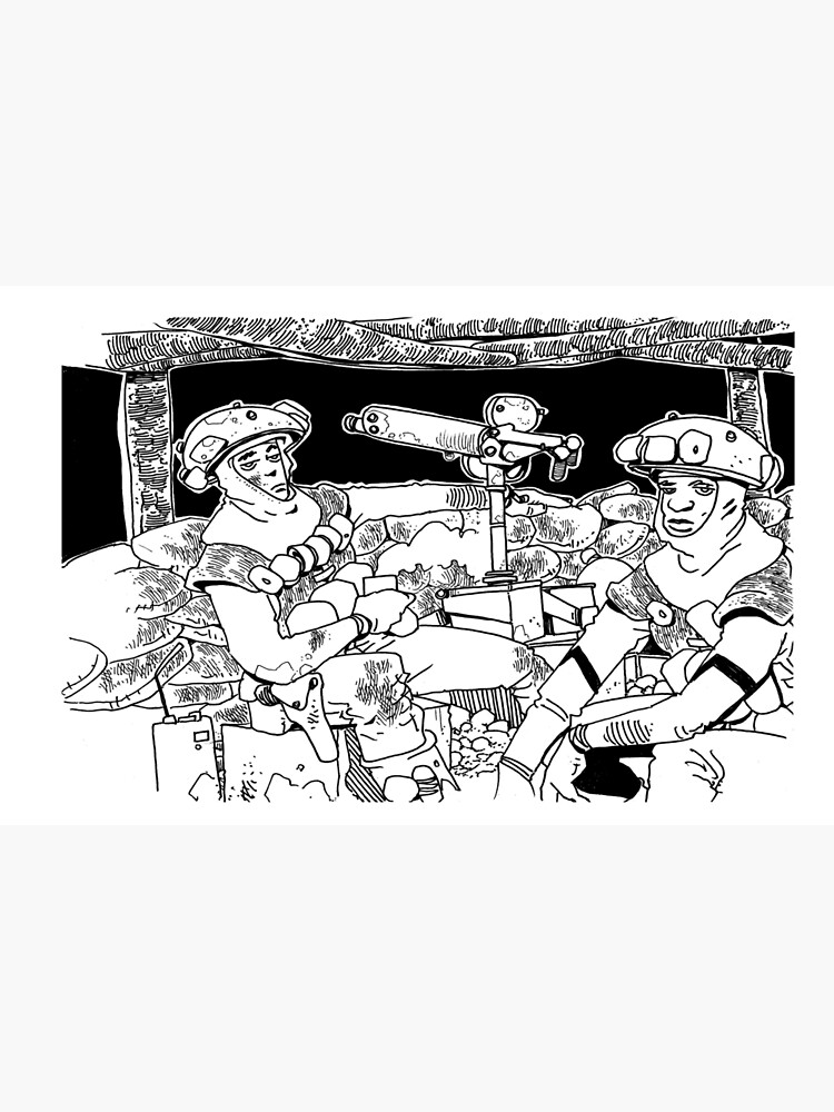 "Machine Gun Bunker" Poster by Hammermachine | Redbubble