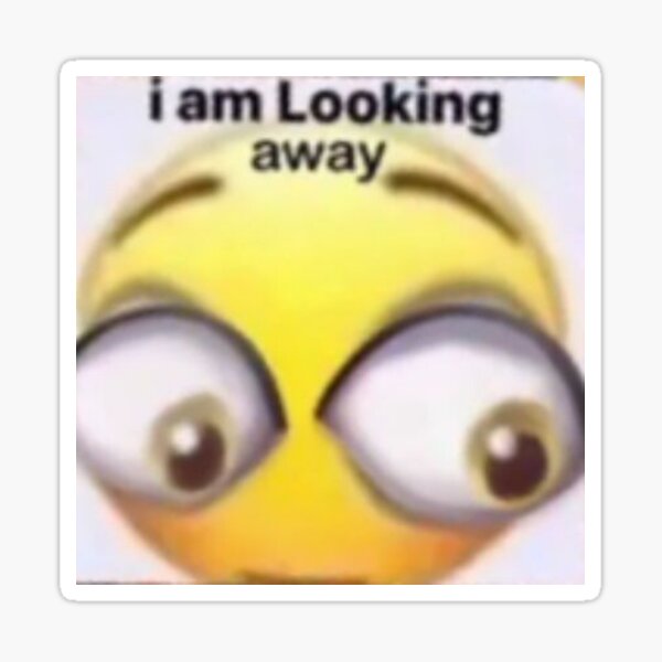 "I am Looking away" Sticker for Sale by jboh1000 | Redbubble