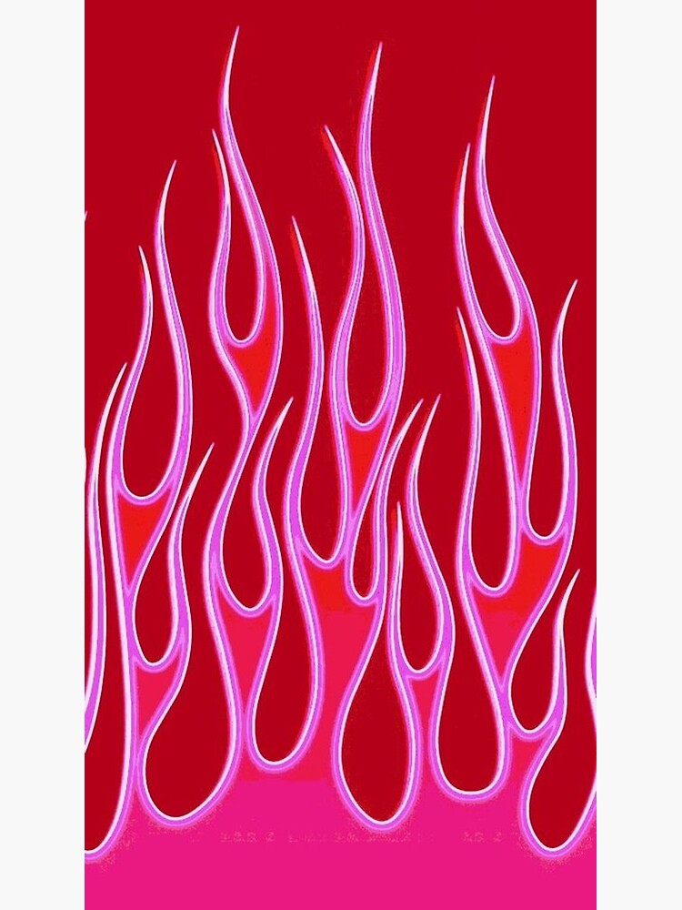"pink red flames" Poster for Sale by hannahwyt | Redbubble