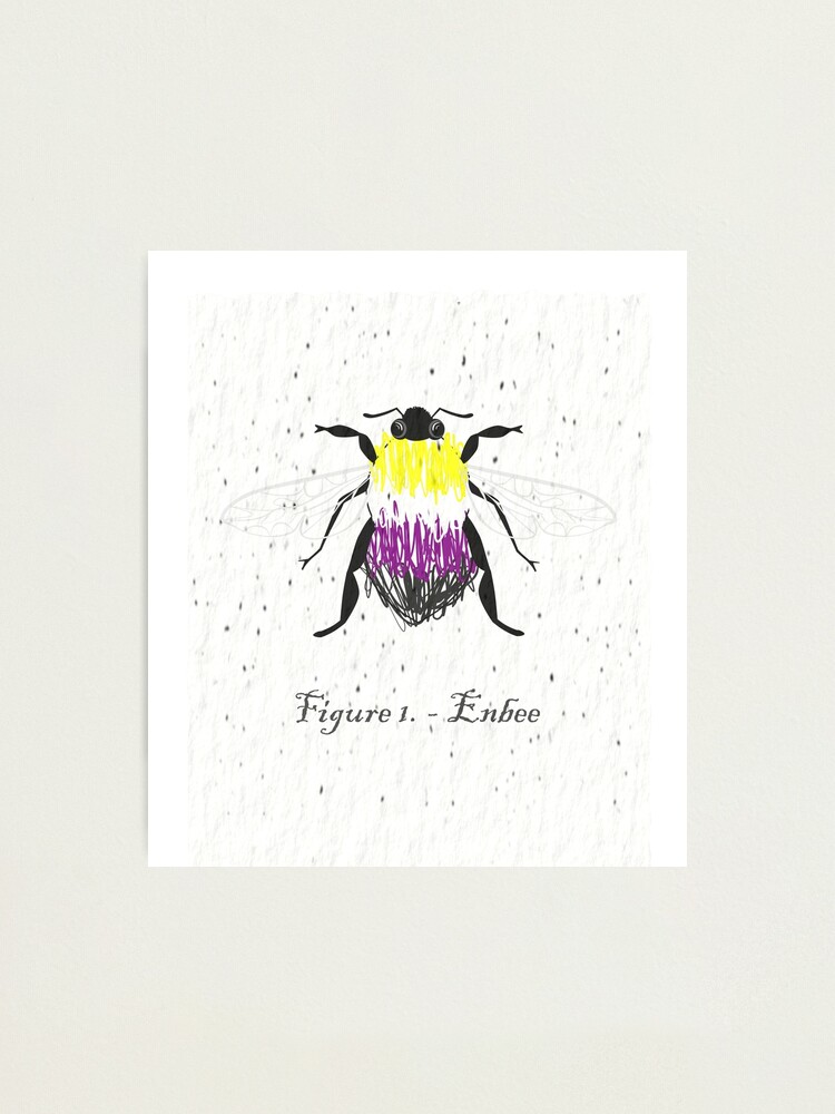 Lámina fotográfica «Diagrama científico de Enby / Enbee - Bandera no ...