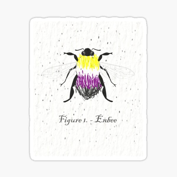 "Enby / Enbee Scientific Diagram - Nonbinary Flag" Sticker for Sale by ...