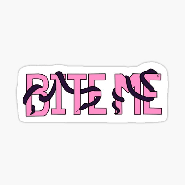 "Bite Like A Snake" Sticker by FranklinsArt | Redbubble