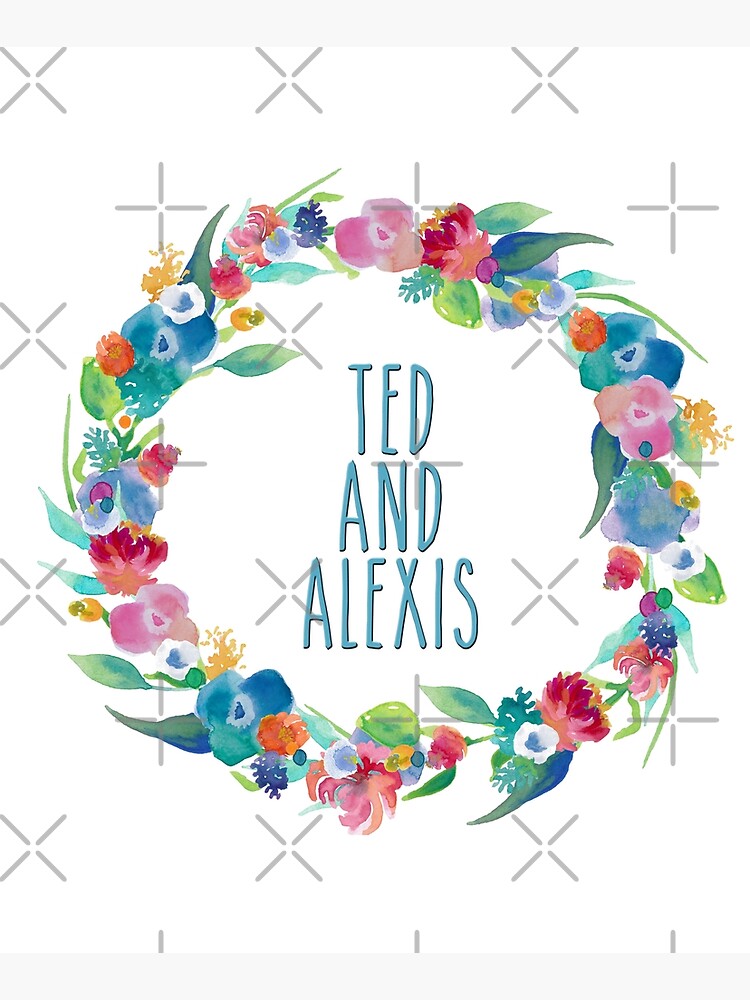 "schitt's creek - ted mullens and alexis rose" Mounted Print for Sale ...