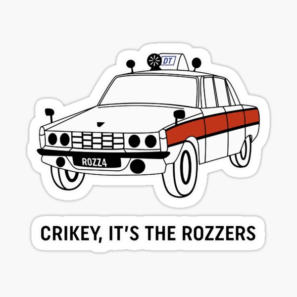 "James May's Rozzers" Sticker for Sale by dana1231art | Redbubble