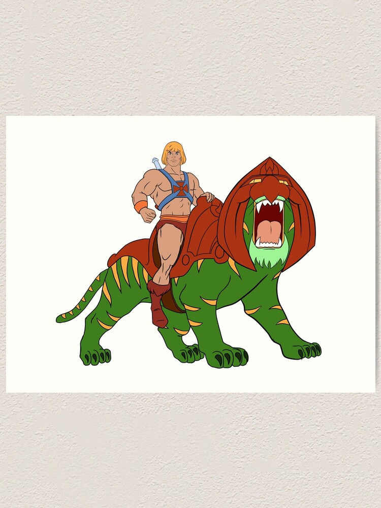"He-man and Tiger Tribute" Art Print for Sale by Altairicco | Redbubble