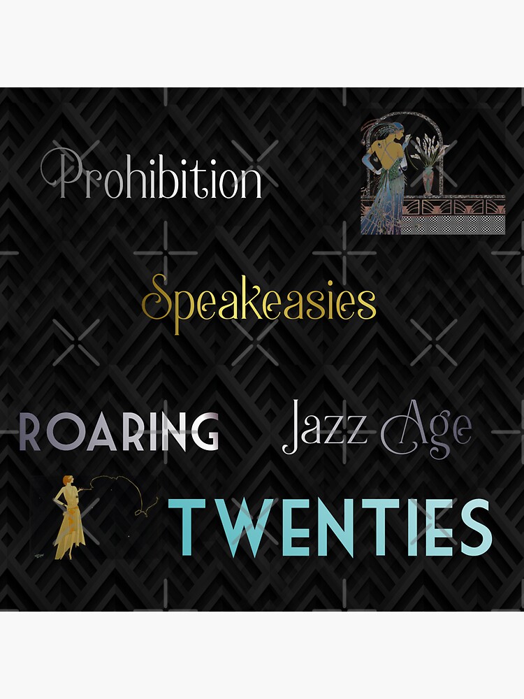 "Prohibition, SPEAKEASIES, Roaring Twenties, Jazz Age - All-Over print ...