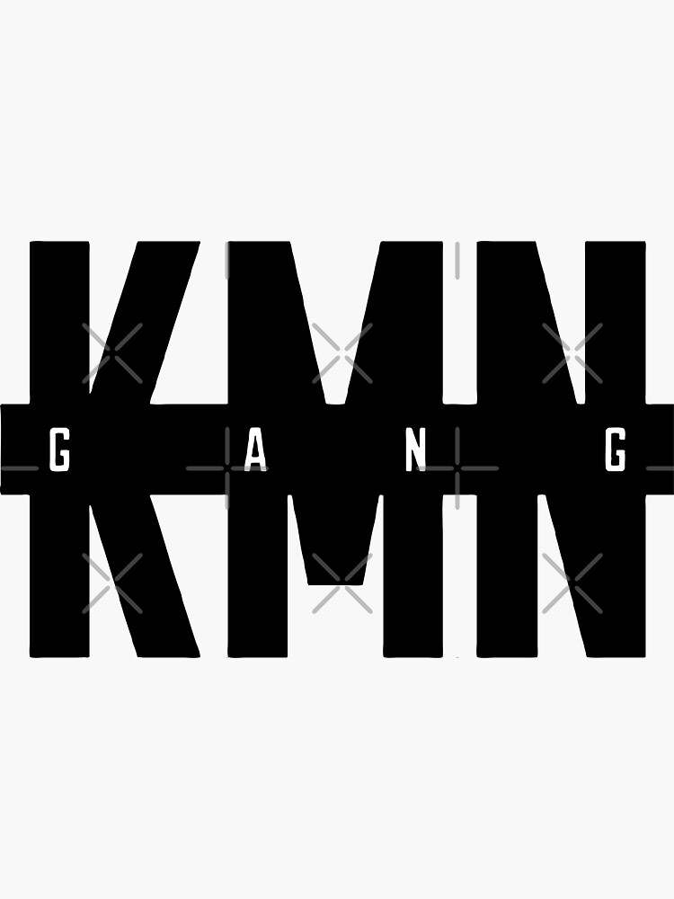 "KMN" Sticker for Sale by Inajoel | Redbubble