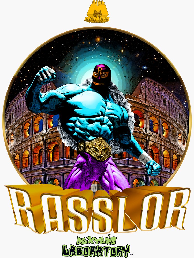 "Rasslor Tee " Sticker for Sale by boogimus | Redbubble