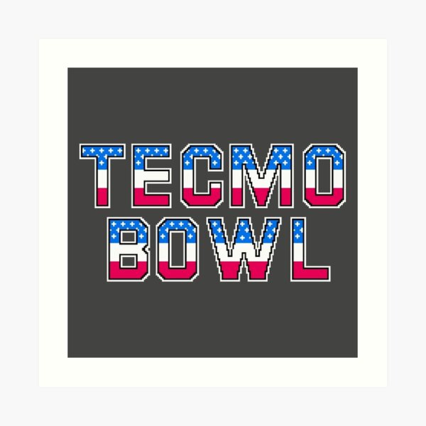 "Tecmo Bowl Logo" Art Print by nelsengema | Redbubble