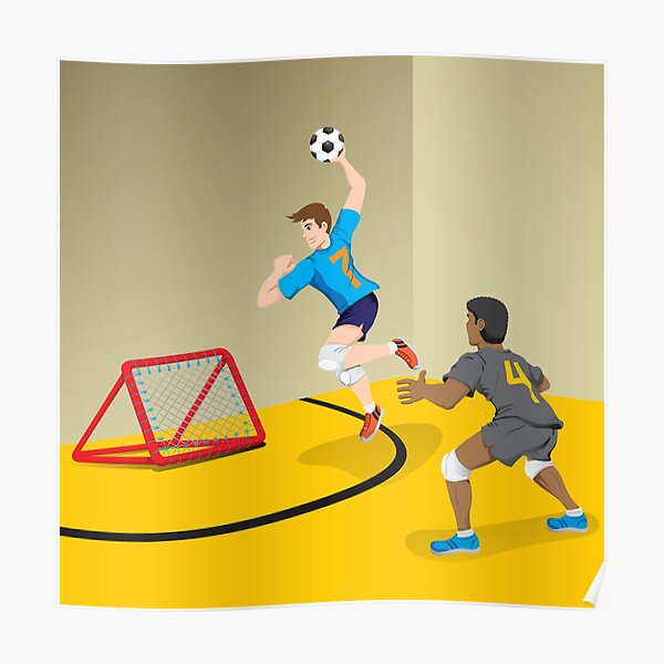 "Tchoukball game, field with players. Ideal for sports and ...