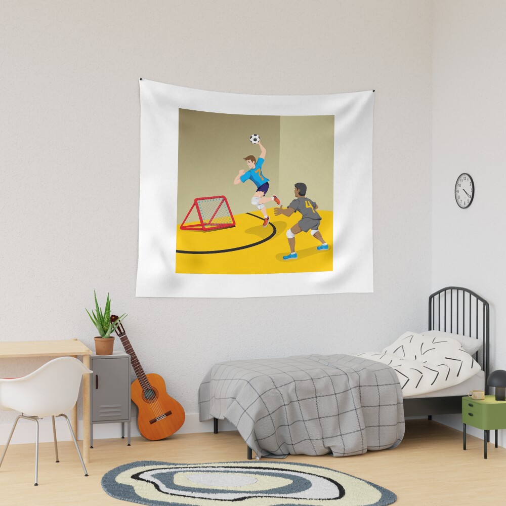 "Tchoukball game, field with players. Ideal for sports and ...