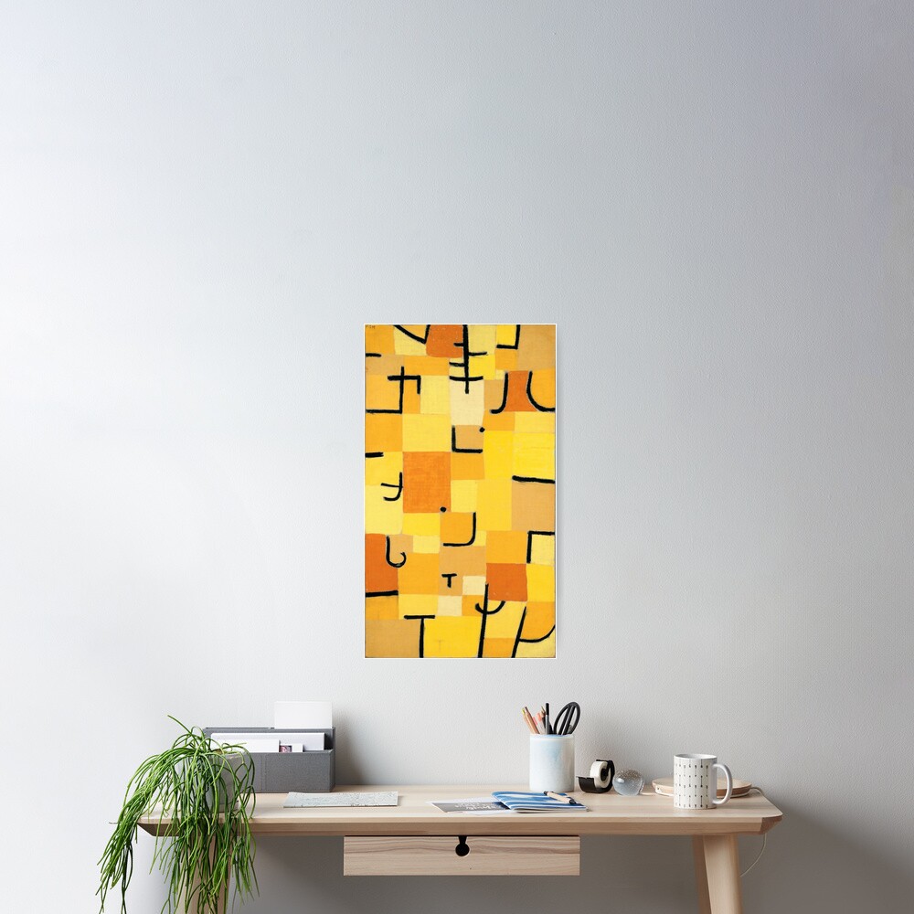 "Paul Klee - Signs in Yellow - Zeichen in Gelb " Poster for Sale by ...