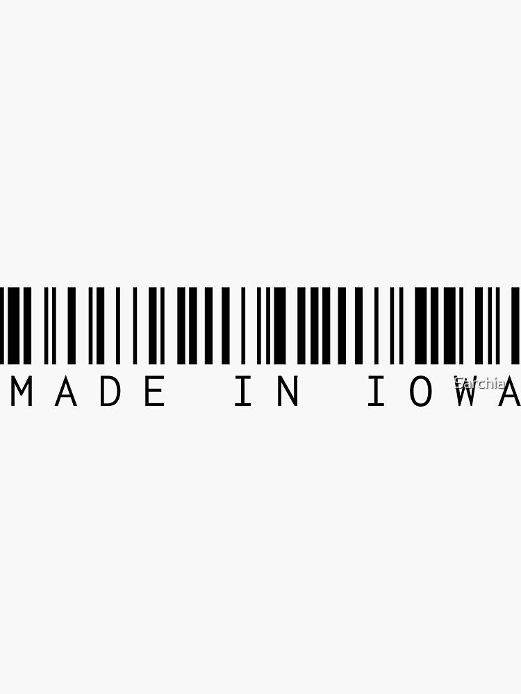 "Made in Iowa" Sticker by Sarchia | Redbubble