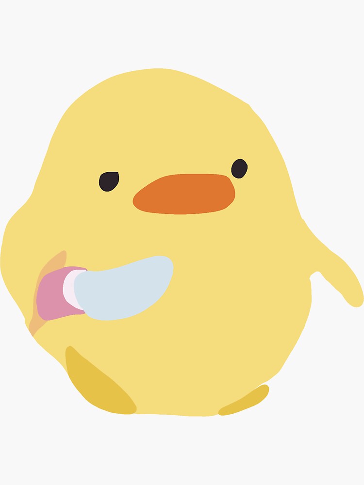 "Duck with knife" Sticker by theroguescout | Redbubble