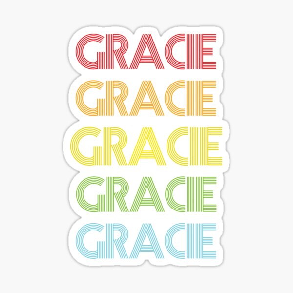 Gracie Name Stickers | Redbubble