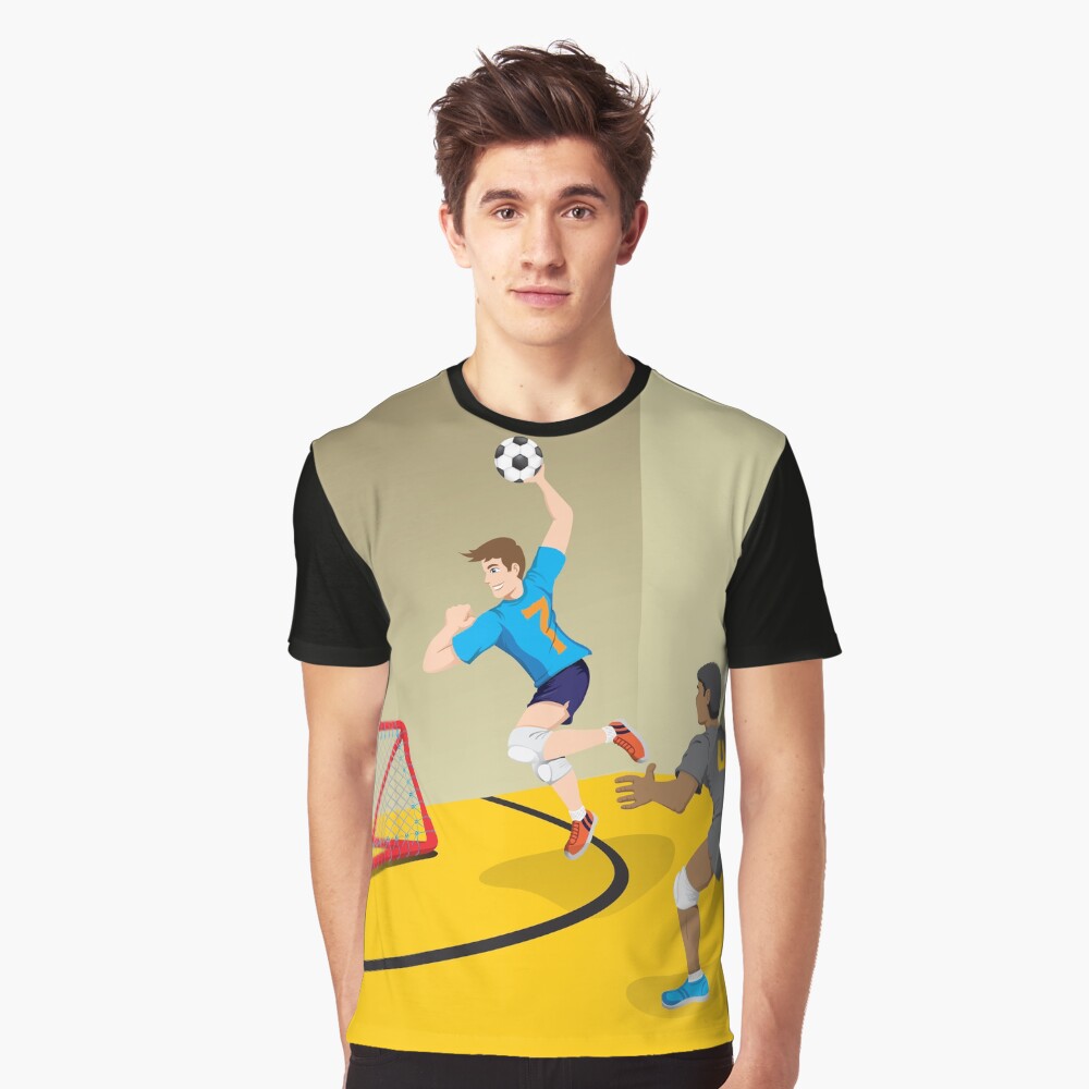 "Tchoukball game, field with players. Ideal for sports and ...