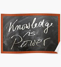 Knowledge Is Power: Posters | Redbubble