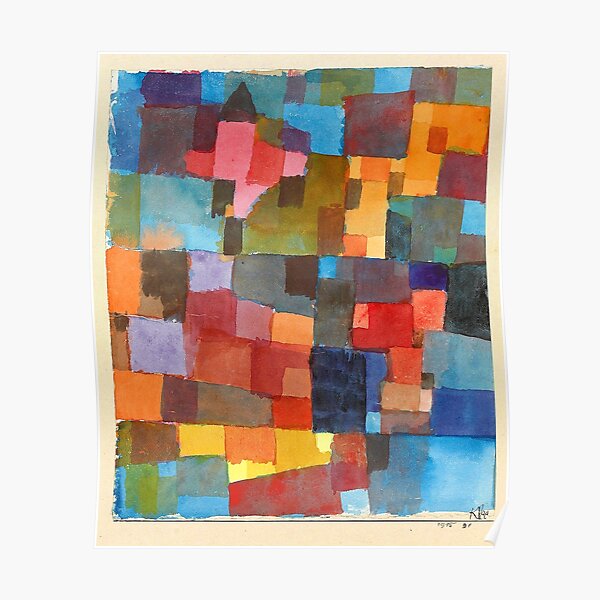 "Paul Klee - Room Architectures - Raumarchitekturen" Poster for Sale by ...
