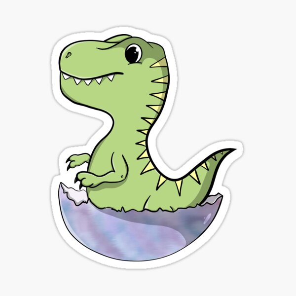 "Cute T-Rex Design" Sticker for Sale by scarrymommyart | Redbubble